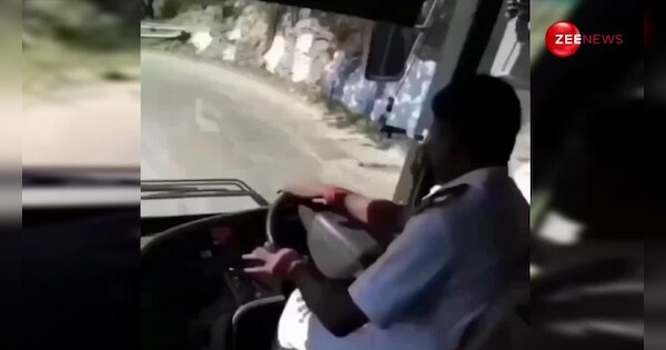 passengers screaming when driver drove the bus on mountain video viral ...