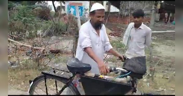 Desi Jugaad Hardoi Man changed Bicycle to E-Cycle after Petrol Diesel Rate | देसी जुगाड़ से बना ...