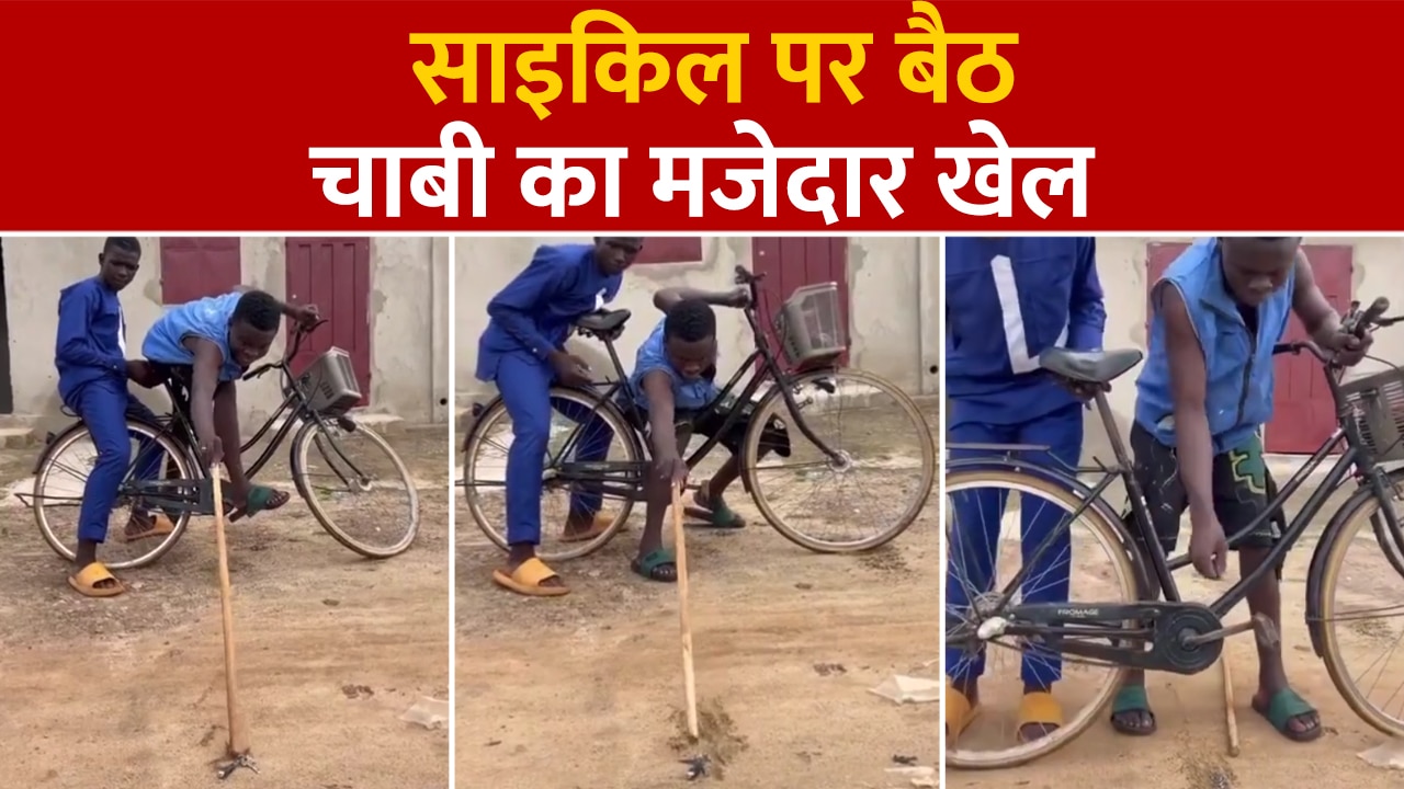 funny viral video youth riding on bicycle plays prank by throwing and ...