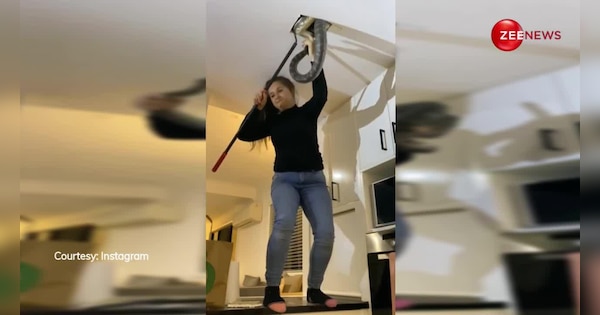 giant python was sitting hidden in the ceiling of the house but woman ...