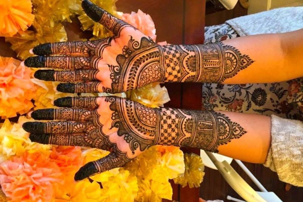 Mehndi Simple Design Image Hariyali Teej Ke Liye Mehndi Ke Photo Mehndi Kaise Lgaye Mehndi