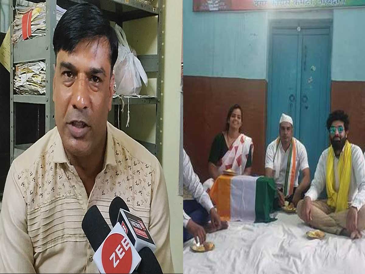 Congress leader Dinesh M Joshi clarified that on August 15 normal cloth ...
