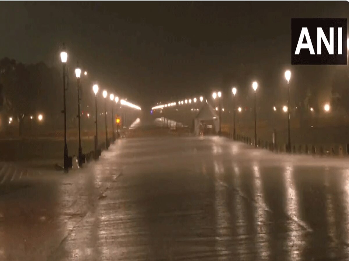 delhi weather update people got relief humid heat rains noida water ...