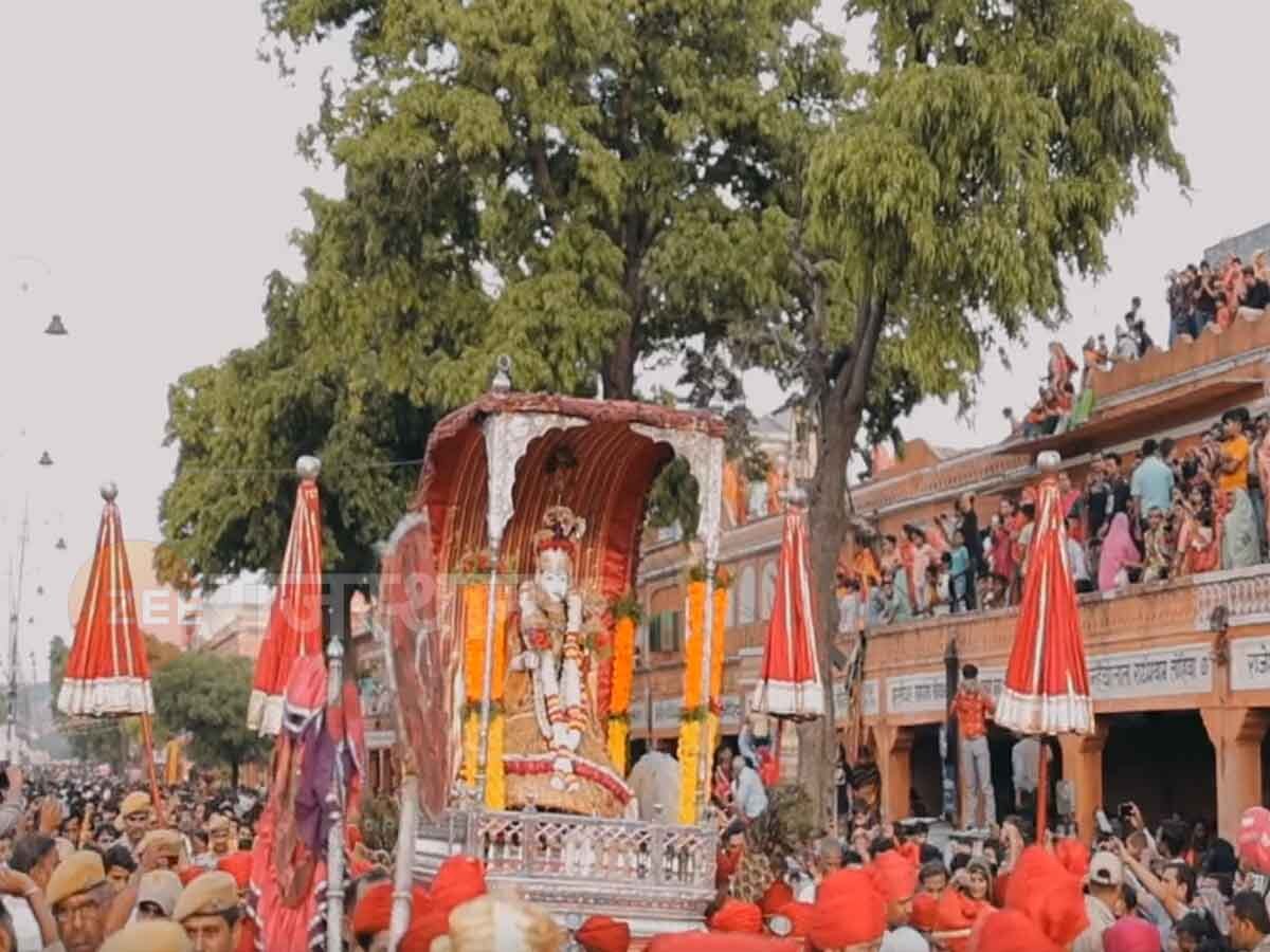Rajasthan Hariyali Teej Mata is seen in royal ride on Hartalika Teej in ...
