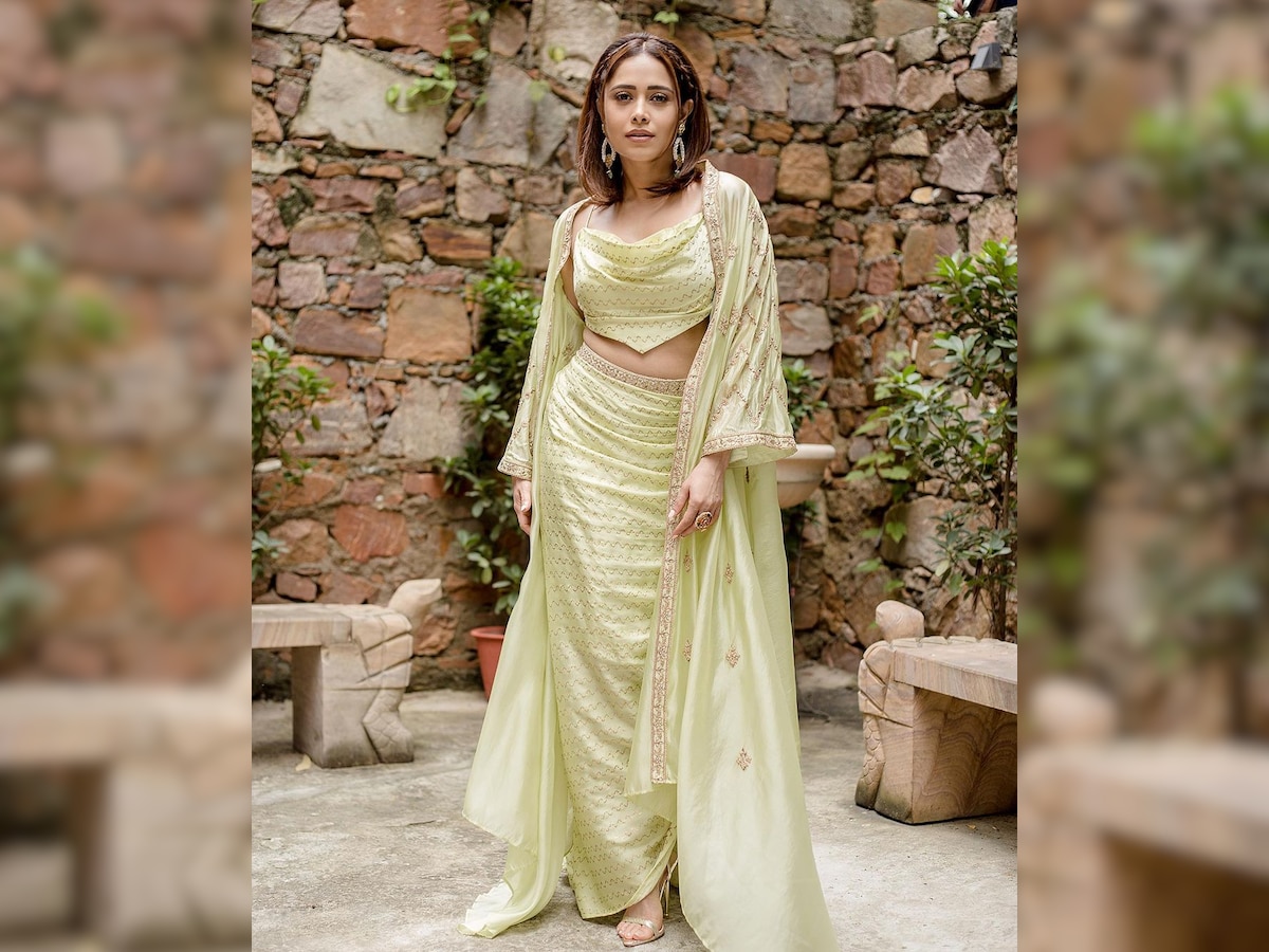 nushrat bharucha look glamourous in indo western outfit see photos ...