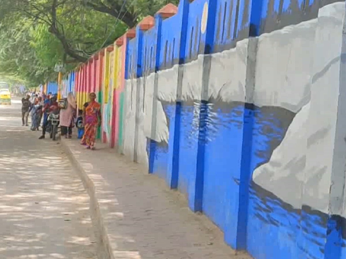 Delhi News Beautification of Delhi's roads and walls beauty of Nehru ...