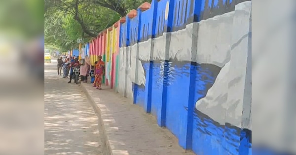 Delhi News Beautification of Delhi's roads and walls beauty of Nehru ...