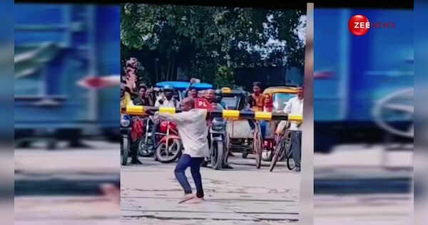 uncle break dance on track just before the train passed away watch breath stopping video | तेज ...