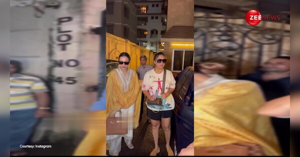 malaika arora malla wearing silk suit her traditional look make crowd ...