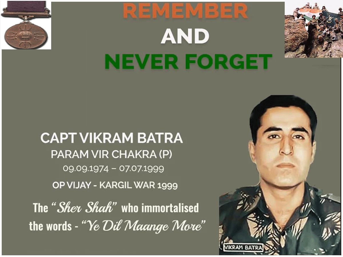 Vikram Batra Birth Anniversary 9 September: Remembering the Kargil War ...