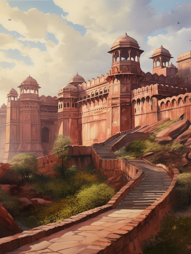How will Agra Fort look after 100 years AI showed pictures like this ...