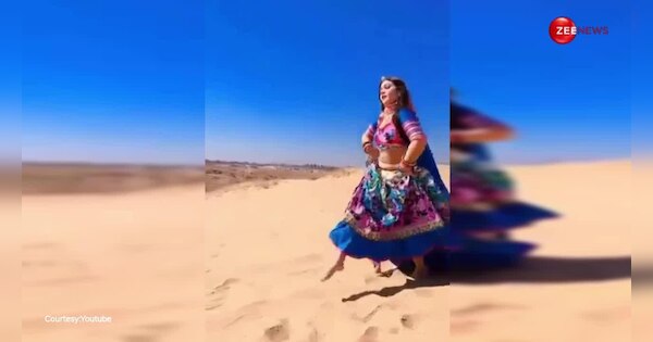 hariyanvi dancer gori nagori wore rajasthani dress danced on the sand ...