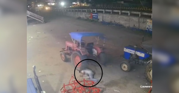 Funny Video While stealing tractor thief came under tire | Funny Video ...