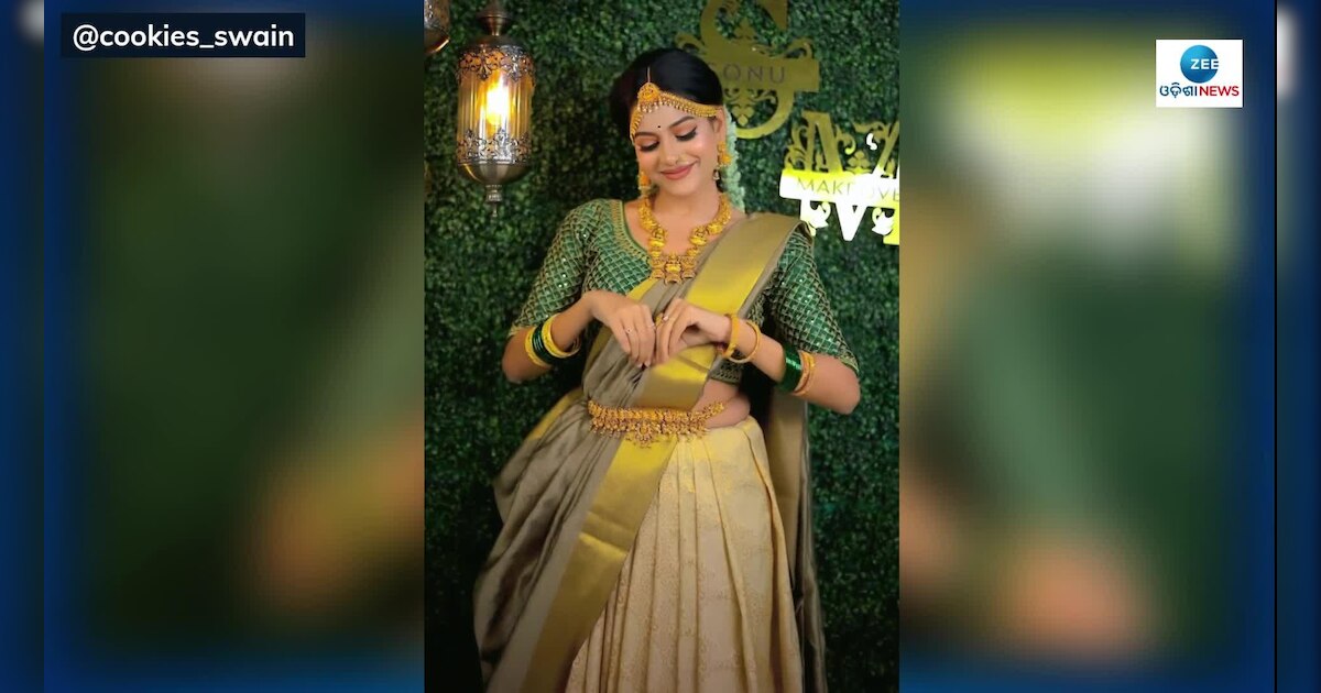 Odia Actress Cookies Swain Shared A New Video With Bridal Makeup ...