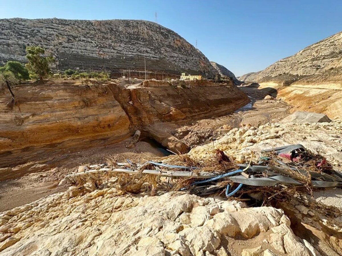 Libya floods: Drone images sattelite images Derna in ruins after deadly ...