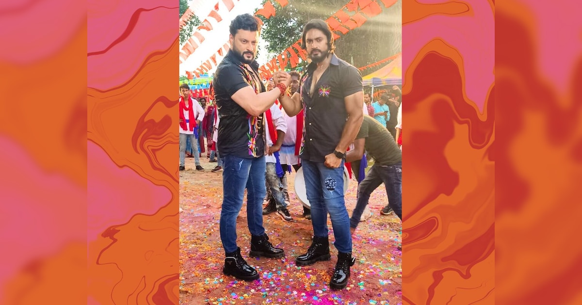 Two mega action superstars Arindam and anubhav are together in upcoming ...