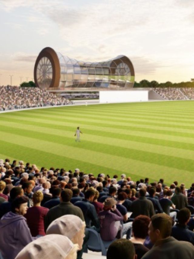 Varanasi International Cricket Stadium on Lord Shiva theme Trishul ...