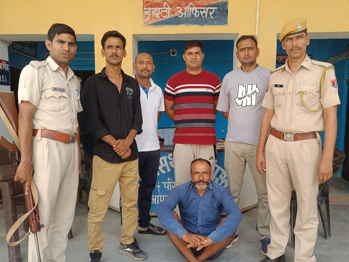 Dholpur Lukka gang rewarded criminal Amiri Gurjar arrested illegal ...