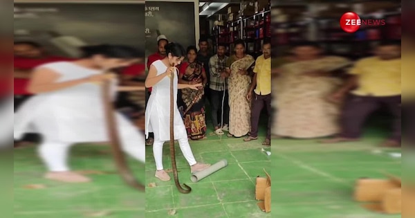daring woman snake rescue from godown showcasing her unbelievable snake ...