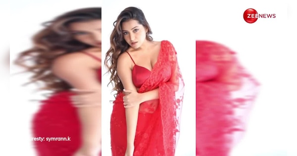 simran kaur showed her bold figure in during photoshoot her video viral ...