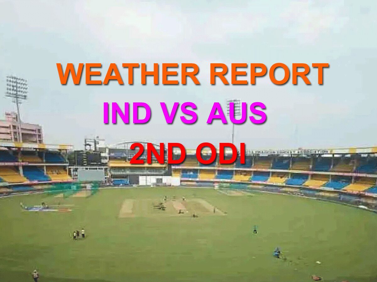 IND vs AUS Weather Report Will rain cause disruption in IND vs AUS 2nd ODI Know how the weather ...
