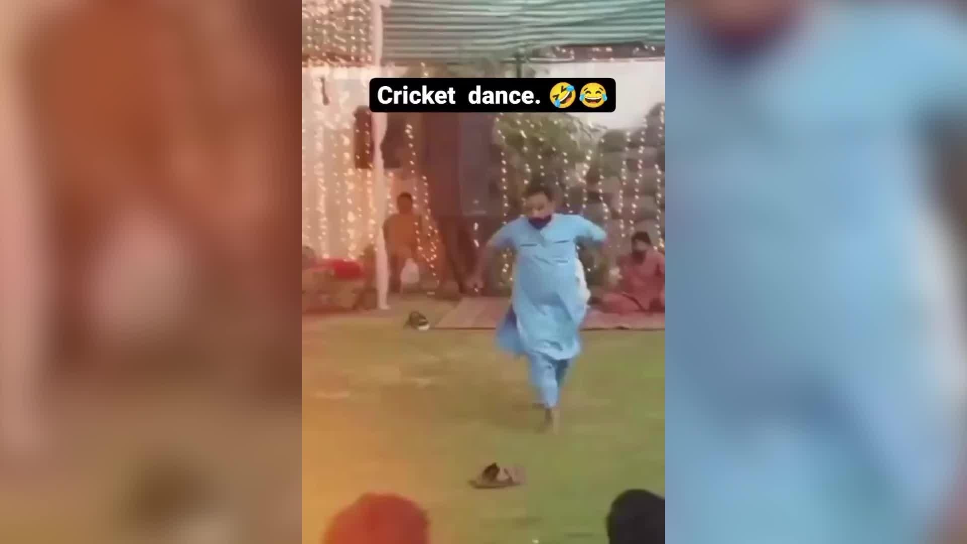 watch man cricket dance video play cricket during dance video viral on ...