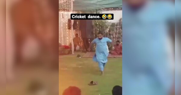 watch man cricket dance video play cricket during dance video viral on ...