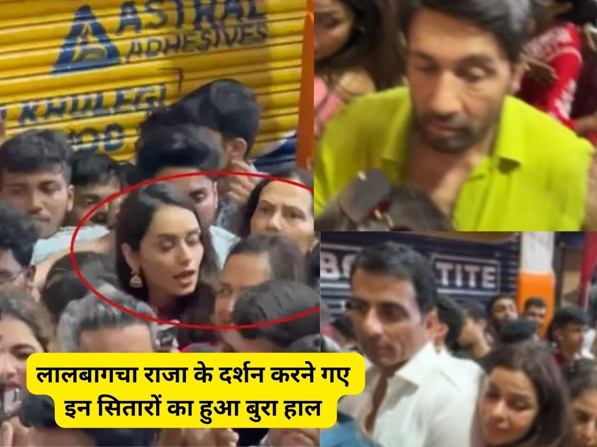 Manushi Chhillar Shekhar Suman Sonu Sood visits Lalbaugcha Raja for ...