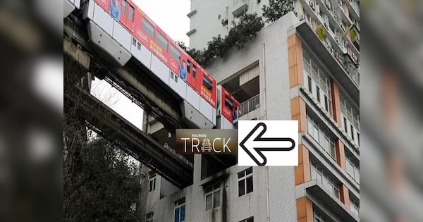 China worlds best train system Train runs through residential building ...