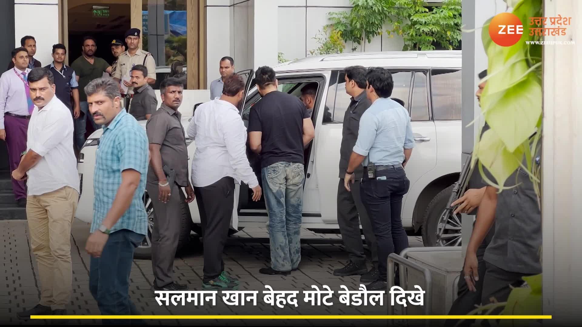 Salman Khan spotted at Private Kalina airport in Mumbai with Bodyguard ...