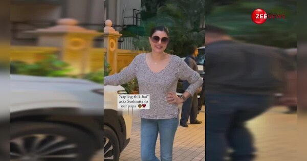sushmita sen looks amazing even at 47 look bold in grey top fans went ...