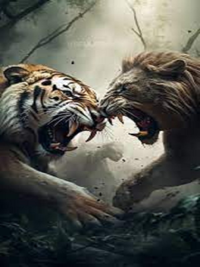 Wallpaper Hd Lion Vs Tiger