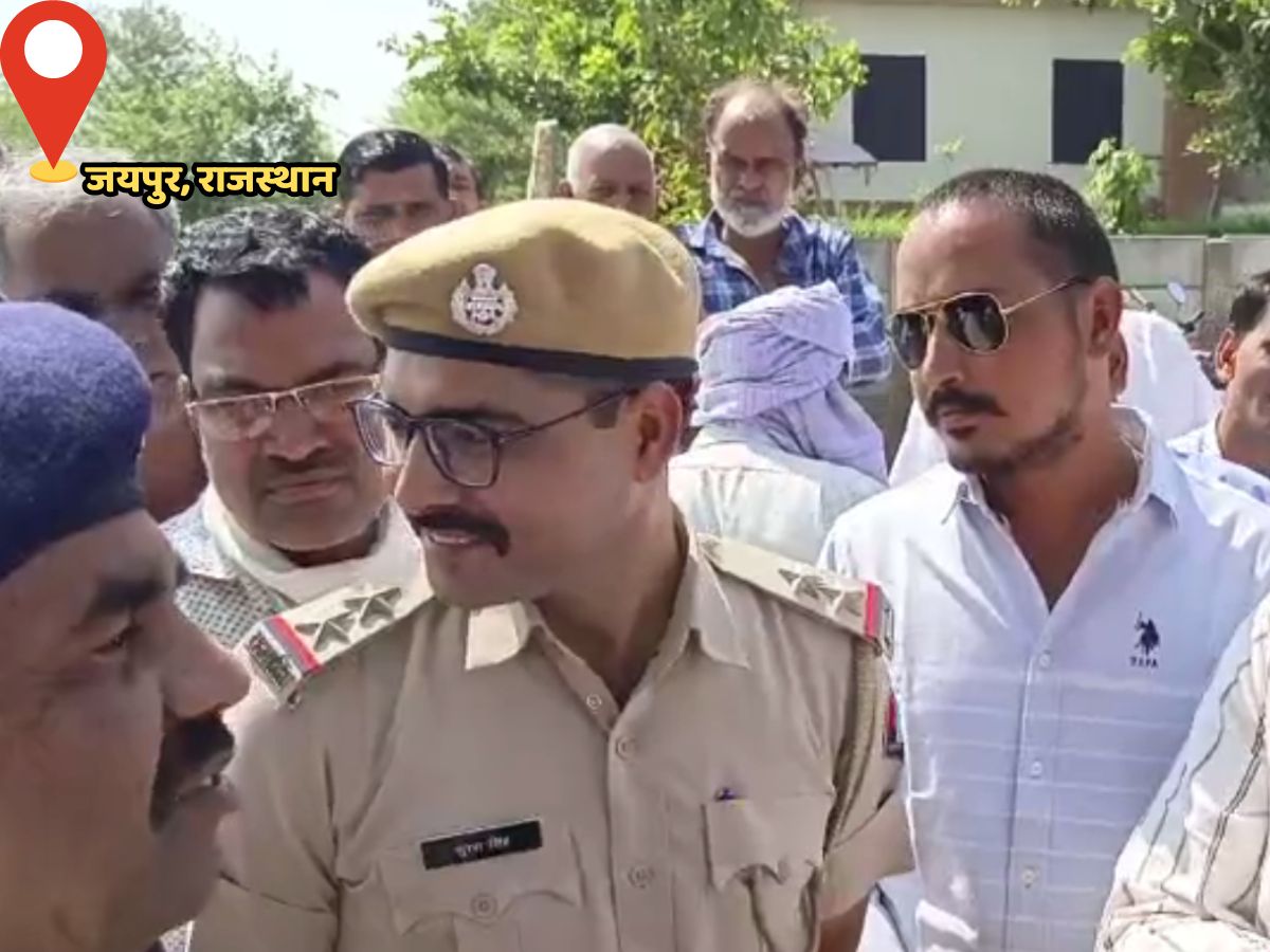 BJP Congress officials face to face in Renwal in Jaipur | जयपुर- रेनवाल ...