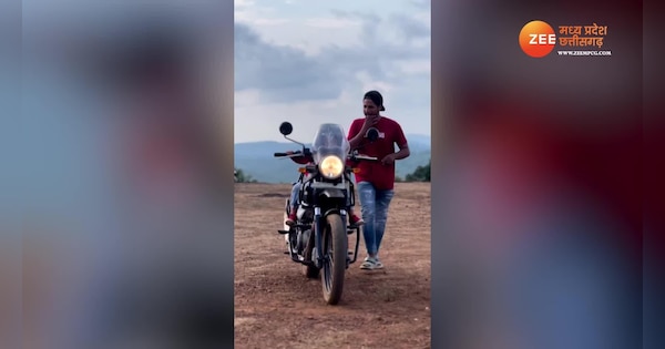 Viral Video Child is driving Royal Enfield people were surprised to see ...