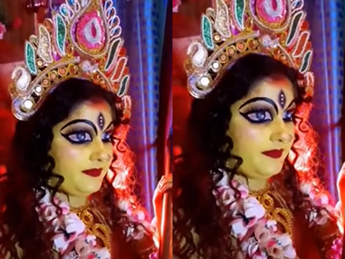 MP News Shree Tamrakar gave girl form of a goddess by applying make up ...