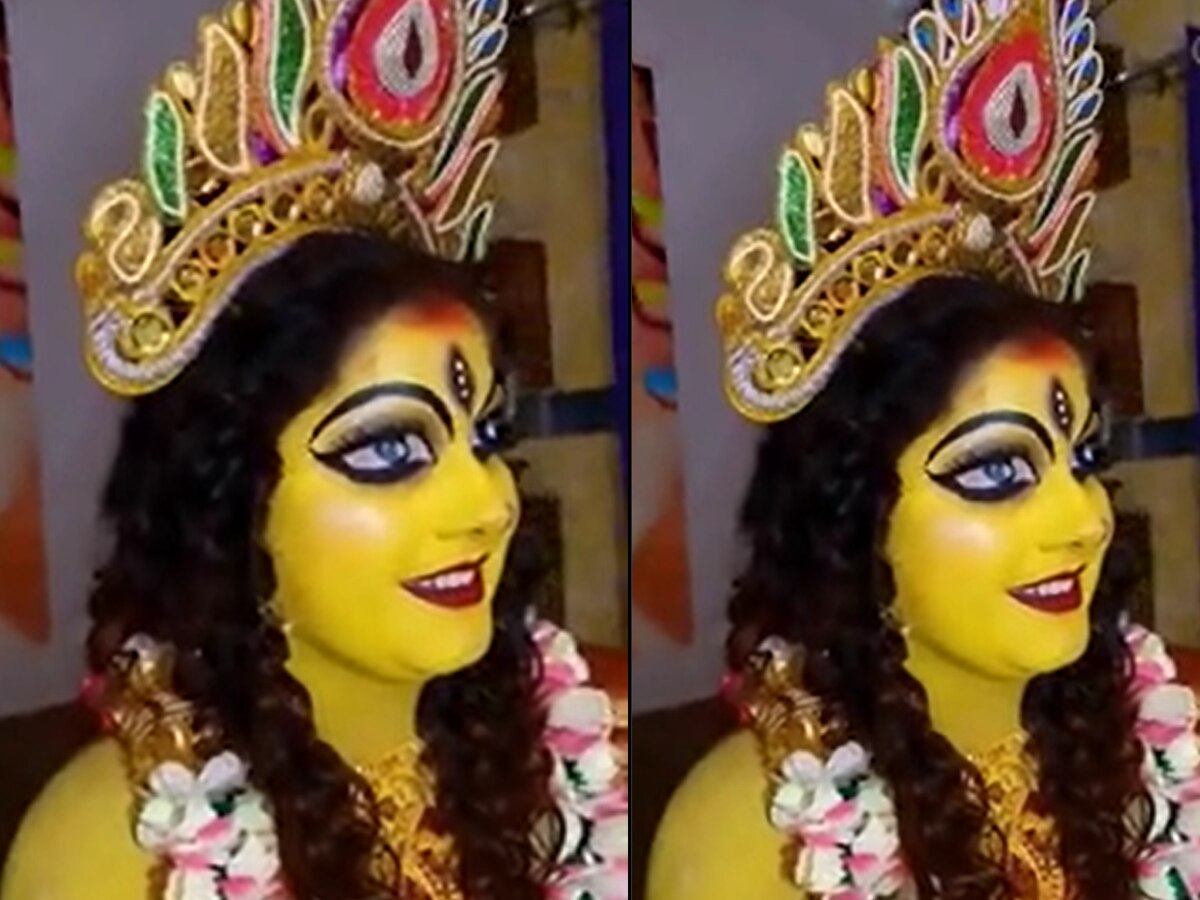 MP News Shree Tamrakar gave girl form of a goddess by applying make up ...