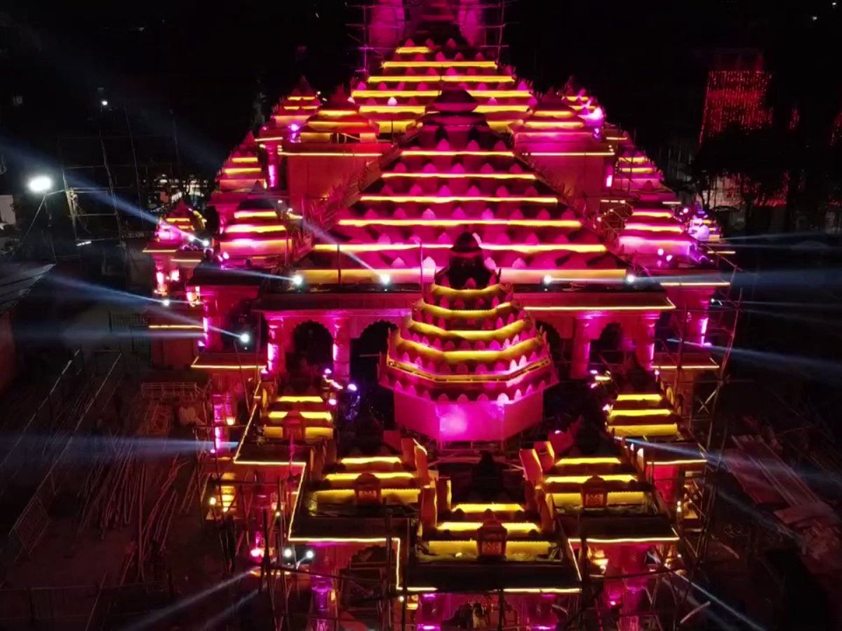 Navratri Ayodhya Ram temple ready in Kolkata Devotees kept admiring ...