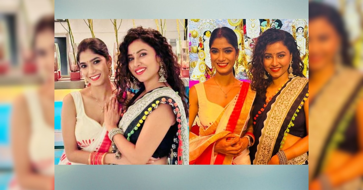 Ollywood actress pupul bhuyan and somalin paridas festive look insta ...