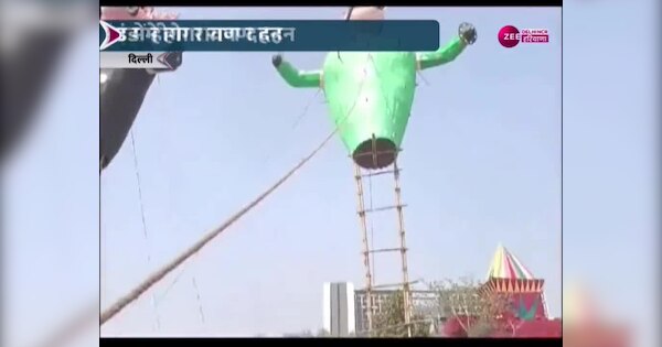 Delhi CBD ground Ramlila world largest laser show preparations video ...