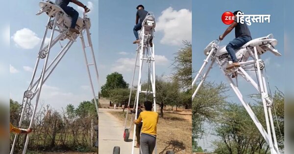 Desi Jugaad bike runs 10 feet above the ground video of bike made from Desi Jugaad goes viral ...