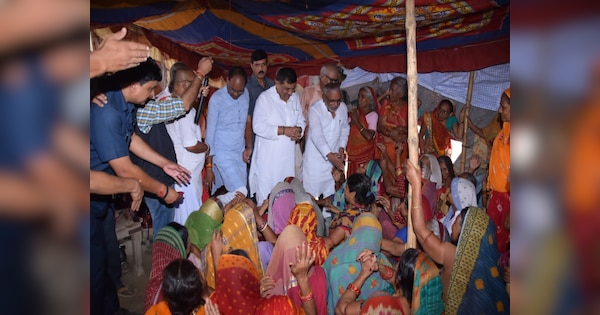 Bihar government minister sanjay kumar jha took stock of Simaria Dham ...