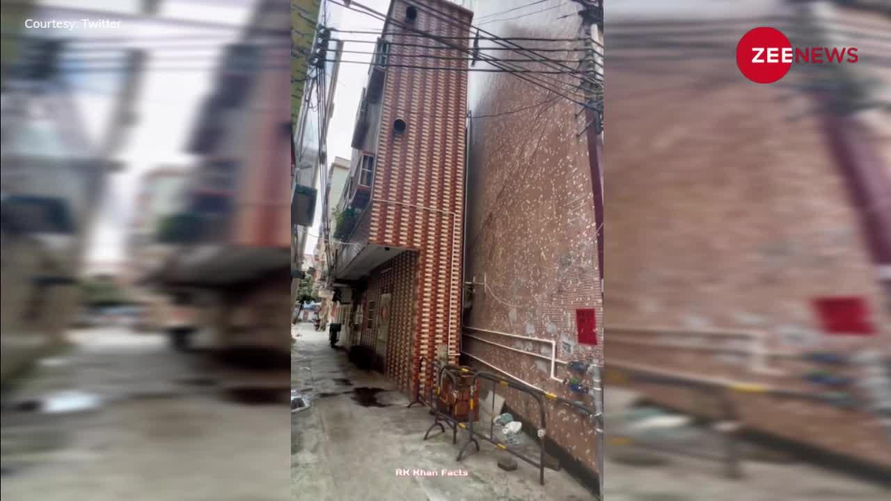 engineer built 3 story house in 4 feet netizens says bhukamp ko ghar ki ...