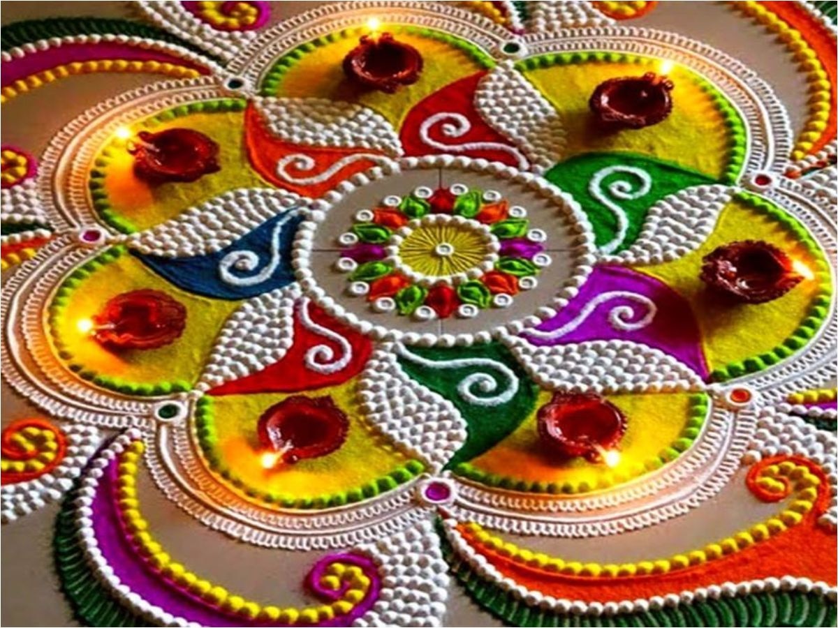 best and Simple Rangoli Designs mor wali rangoli diwali 2023-Diwali ...