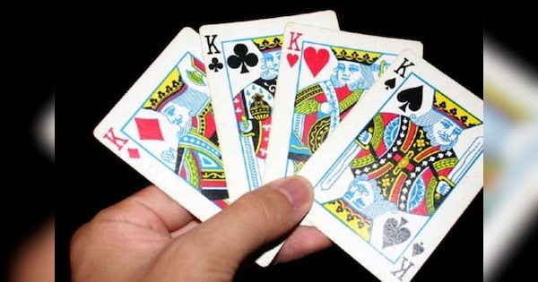 Playing cards on diwali hearts diamonds spades and clubs tash patti ...