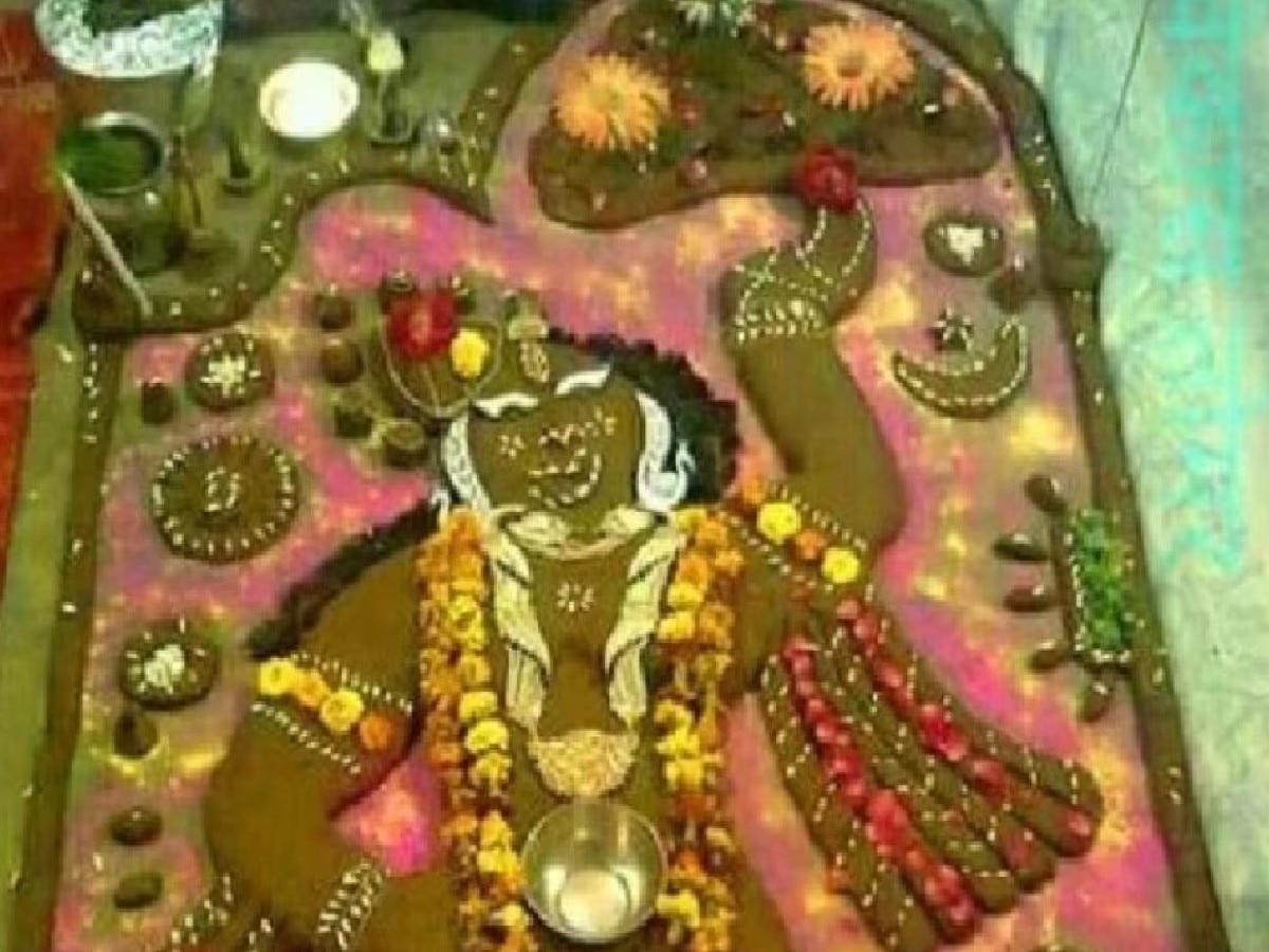 govardhan puja rangoli design why celebrated govardhan puja date shubh ...