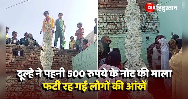 groom wear 500 rupees note garland made of 20 lakh video goes viral ...