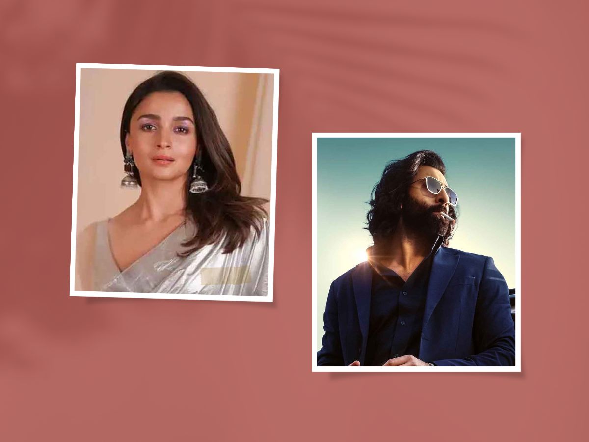 Animal movie screening alia bhatt wore customised t shirt of ranbir ...