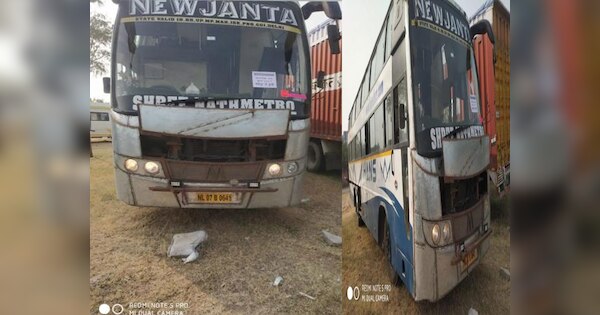 Fake bus in Jaipur Tata company written on the chassis case registered ...