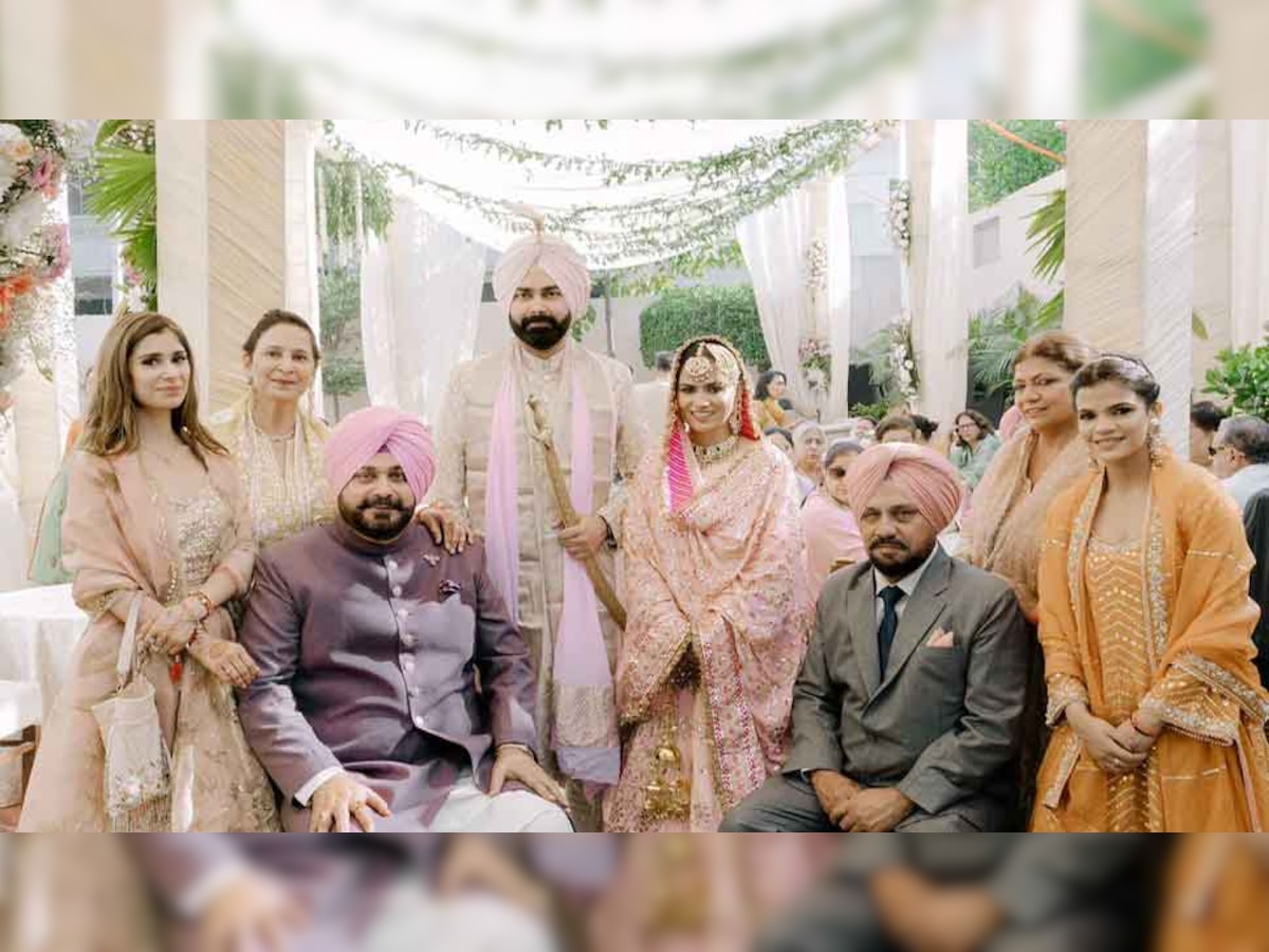 Navjot singh sidhu son marriage karan singh sidhu tie know with inayat ...