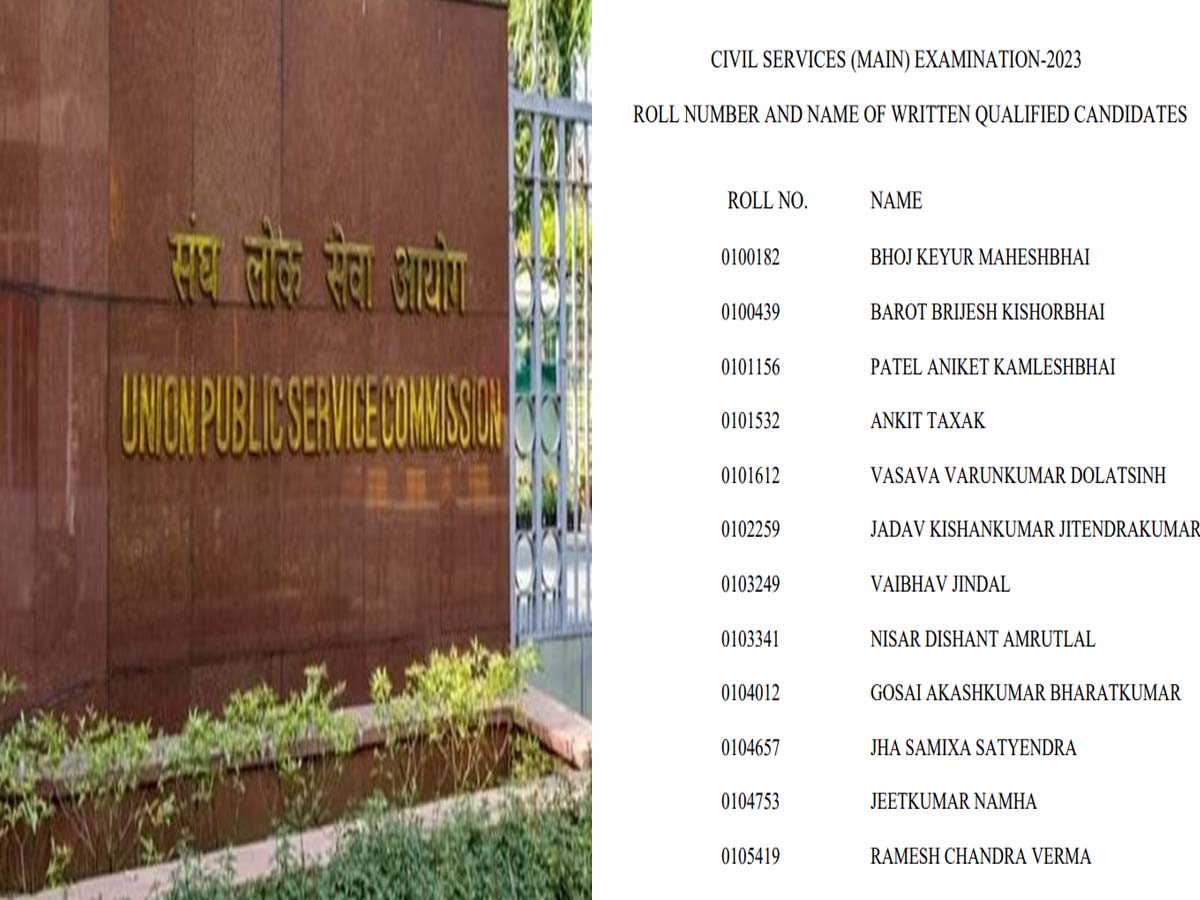 UPSC CSE Main Result 2023 Released Seen Here upsc gov in upsconline nic ...